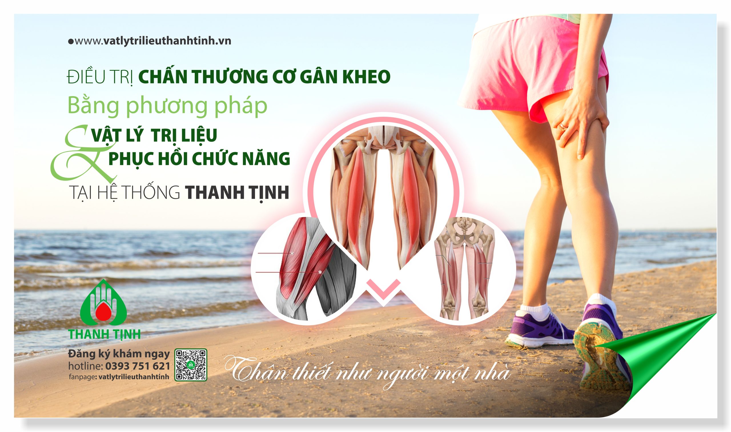 Điều trị ''Chấn thương cơ gân kheo'' - Vật lý trị liệu Thanh Tịnh